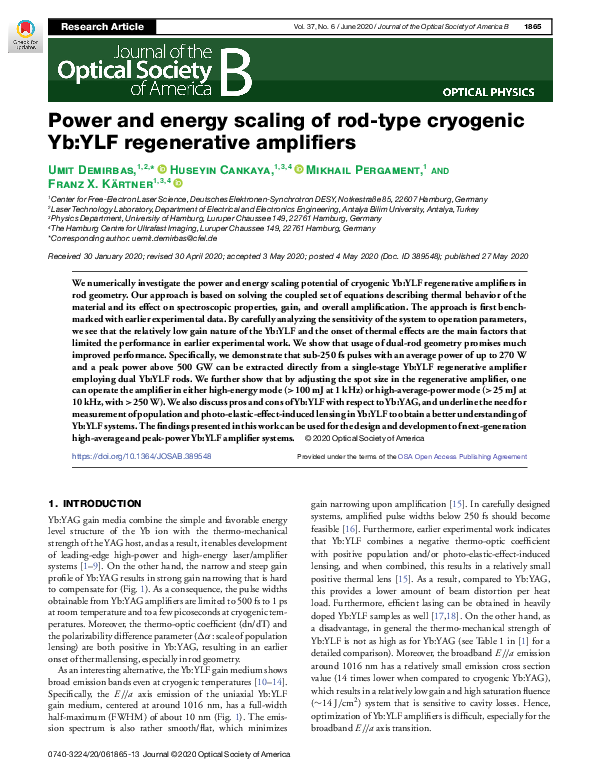 (PDF) Power and energy scaling of rod-type cryogenic Yb:YLF ...