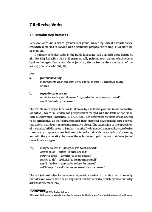 (PDF) 7 Reflexive Verbs