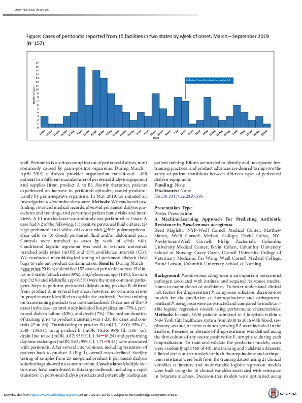 (PDF) A Machine-Learning Approach For Predicting Antibiotic Resistance ... (PDF) A Machine-Learning Approach For Predicting Antibiotic Resistance ...