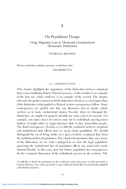 (PDF) On Population Design | Patricia Mindus - Academia.edu