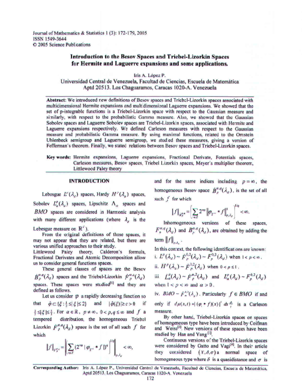 (PDF) Introduction to the Besov Spaces and Triebel-Lizorkin Spaces for ...