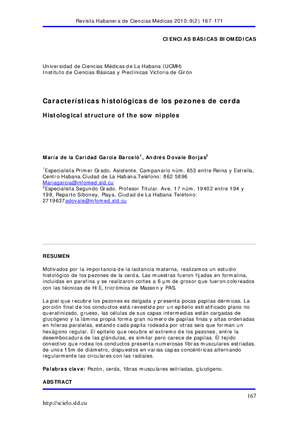 (PDF) Histological structure of the sow nipples | Andrés Dovale Borjas - Academia.edu