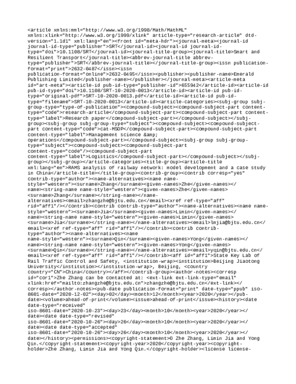 RAMS Framework for Railway Network Analysis