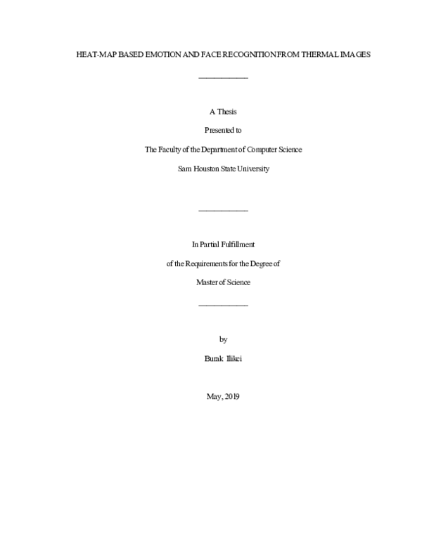 (PDF) Heat-Map Based Emotion and Face Recognition from Thermal Images