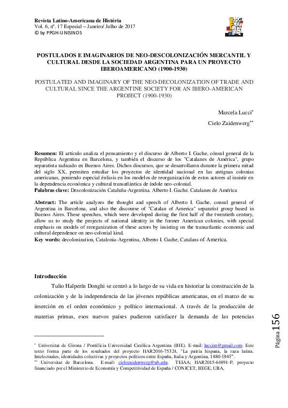 (PDF) Postulados e imaginarios de neo-descolonización mercantil y cultural desde la sociedad ...