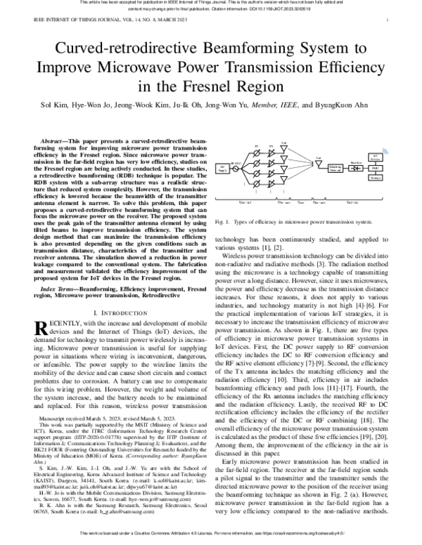 (PDF) Curved-retrodirective Beamforming System to Improve Microwave ...