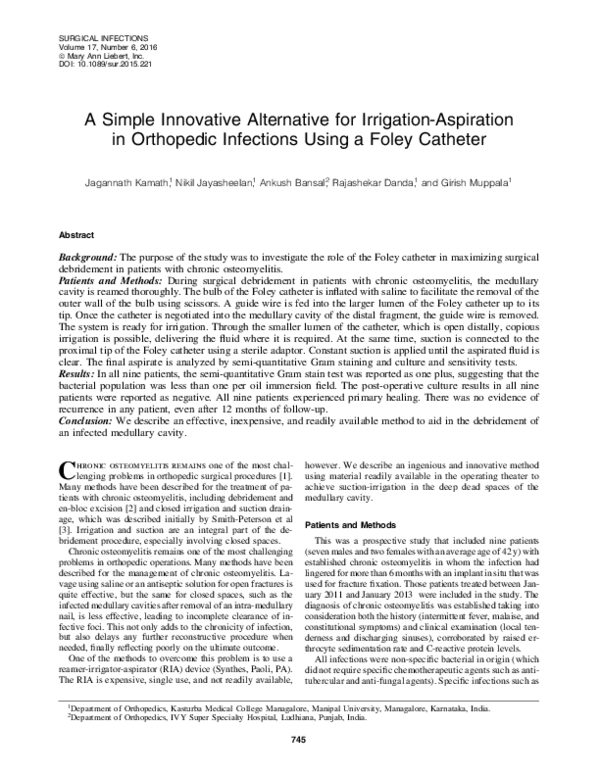 (PDF) A Simple Innovative Alternative for Irrigation-Aspiration in ...