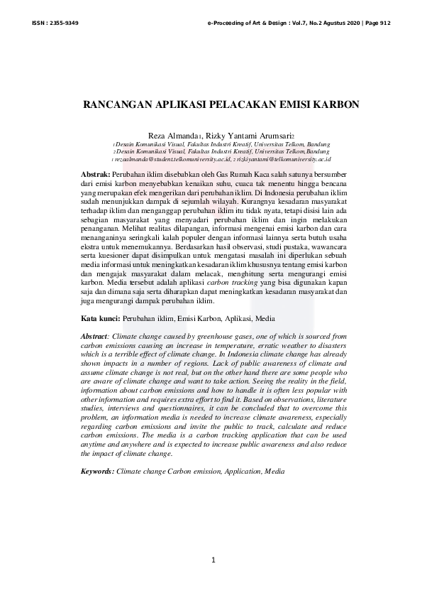 (PDF) Perancangan Aplikasi Carbon Tracking (rancangan User Interface ...