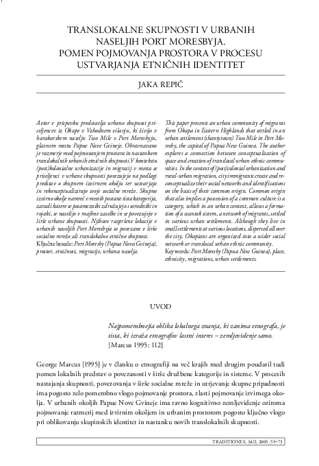 (PDF) Translocal Communities in Urban Settlements of Port Moresby ...