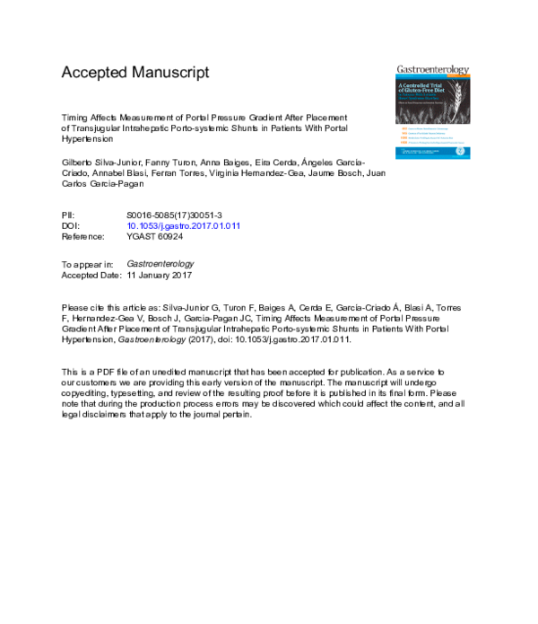(PDF) Timing Affects Measurement of Portal Pressure Gradient After ...