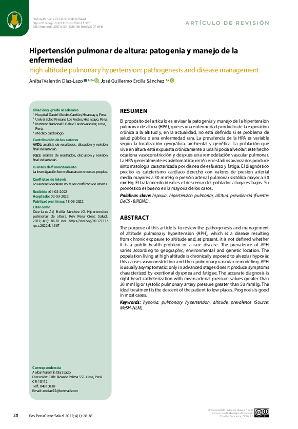(PDF) Hipertension pulmonar de altura | ANIBAL VALENTIN DIAZ LAZO ...