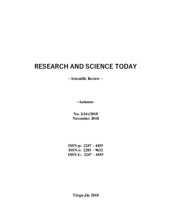 (PDF) Research and Science Today
