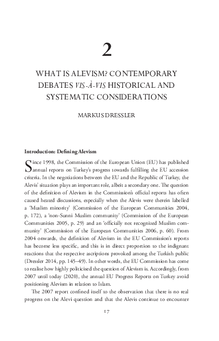 (PDF) What is Alevism? Contemporary Debates Vis-À-Vis Historical and ...