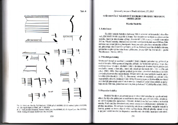 (PDF) Středověký nálezový soubor z hrádku Nebákov