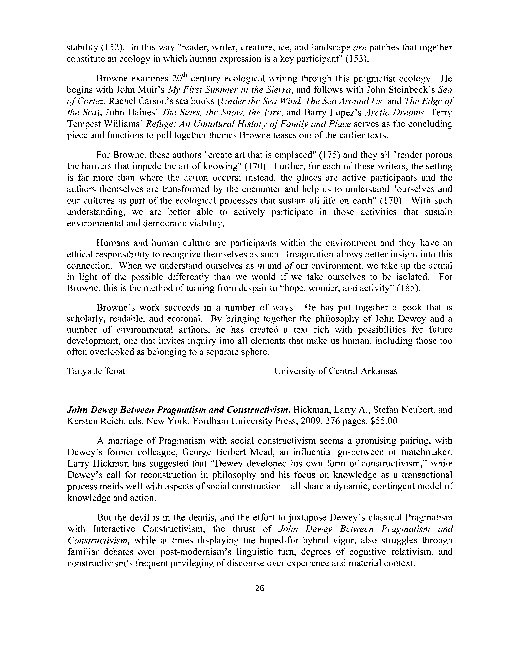(PDF) John Dewey Between Pragmatism and Constructivism (review)