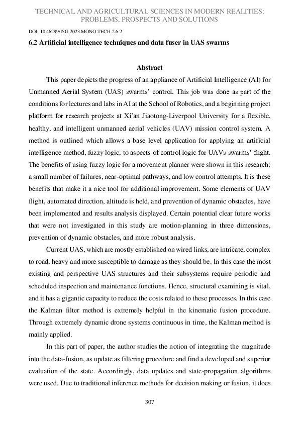 (PDF) Artificial Intelligence Techniques and Data Fuser in Uas Swarms