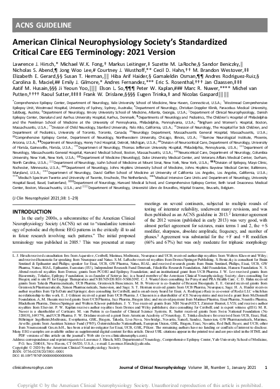 (PDF) American Clinical Neurophysiology Society's Standardized Critical ...