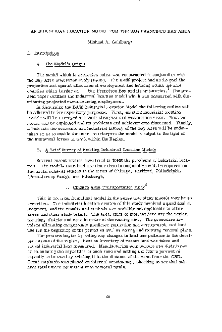(PDF) An industrial location model for the San Francisco Bay Area