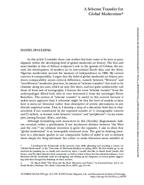 (PDF) A Scheme Transfer for Global Modernism