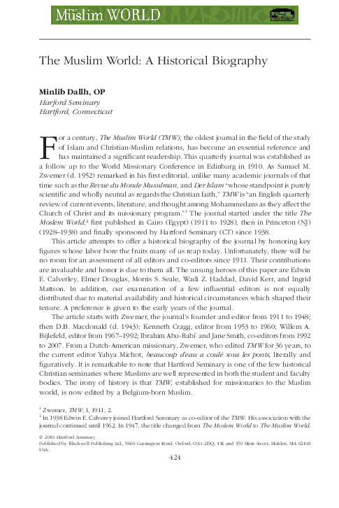 (PDF) The Muslim World: A Historical Biography