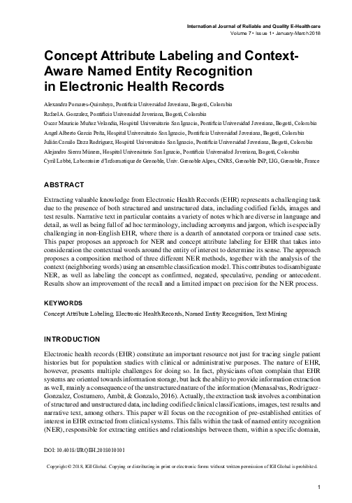 (PDF) Concept Attribute Labeling and Context-Aware Named Entity Recognition in Electronic Health ...