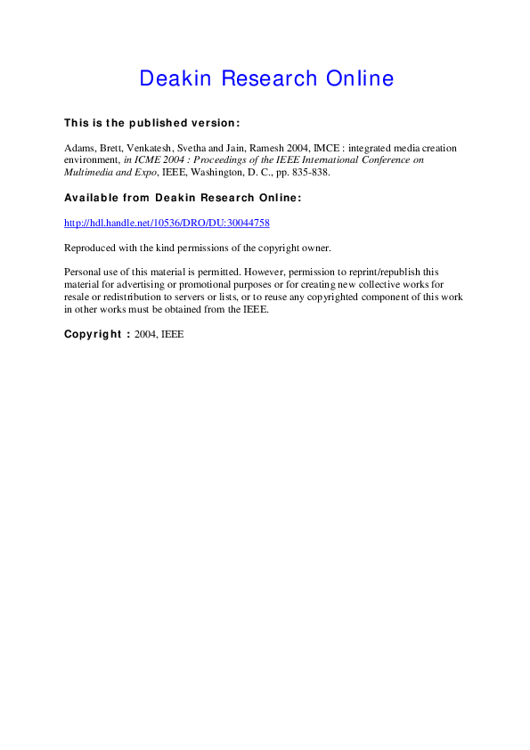 (PDF) Deakin Research Online This is the published version