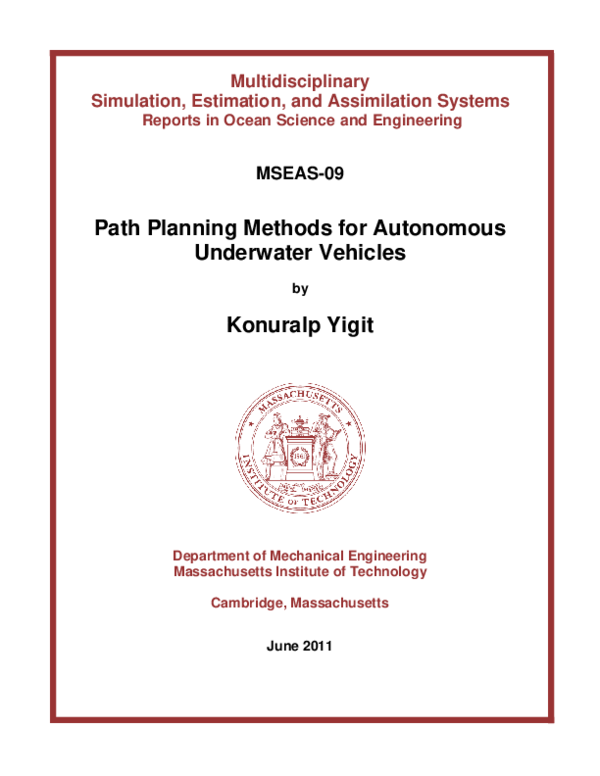 PDF Path Planning Methods For Autonomous Underwater Vehicles pdf-path-planning-methods-for-autonomous-underwater-vehicles