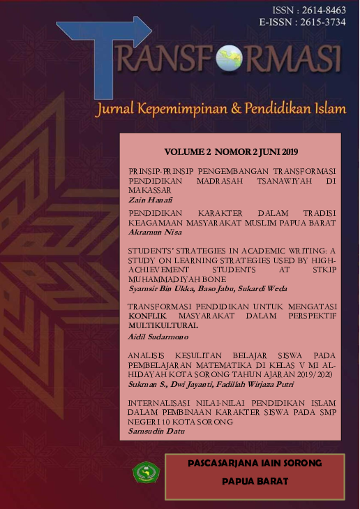 (PDF) Transformasi Pendidikan Untuk Mengatasi Konflik Masyarakat Dalam Perspektif Multikultural