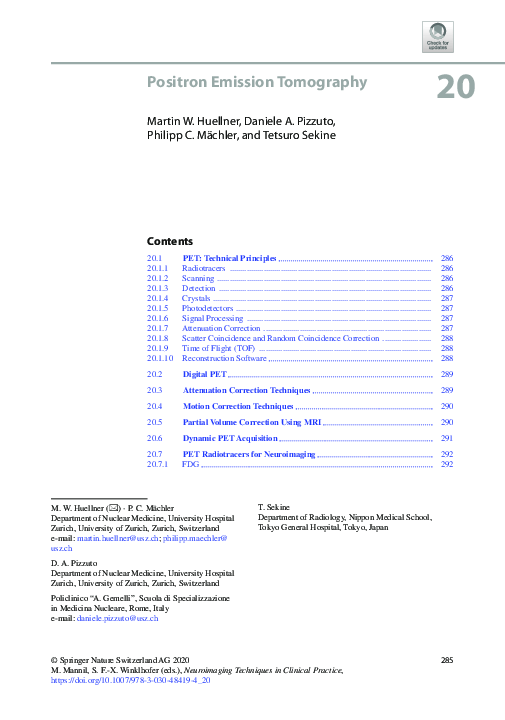 (PDF) Positron Emission Tomography
