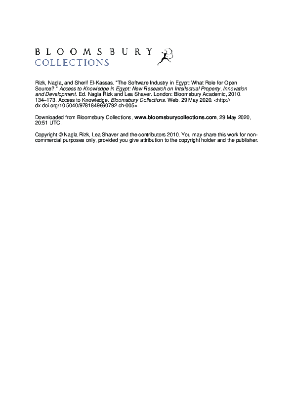 (PDF) The Software Industry in Egypt
