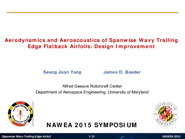 (PDF) Aerodynamics and Aeroacoustics of Spanwise Wavy Trailing Edge Flatback Airfoils: Design ...