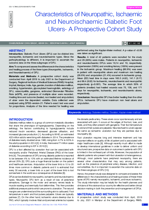 (PDF) Characteristics of Neuropathic, Ischaemic and Neuroischaemic ...