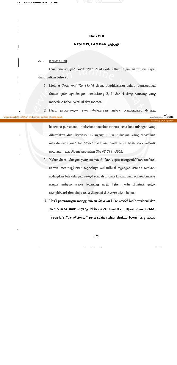 (PDF) Penerapan Strut and Tie Model Pada Perancangan Pile Cap Fondasi ...