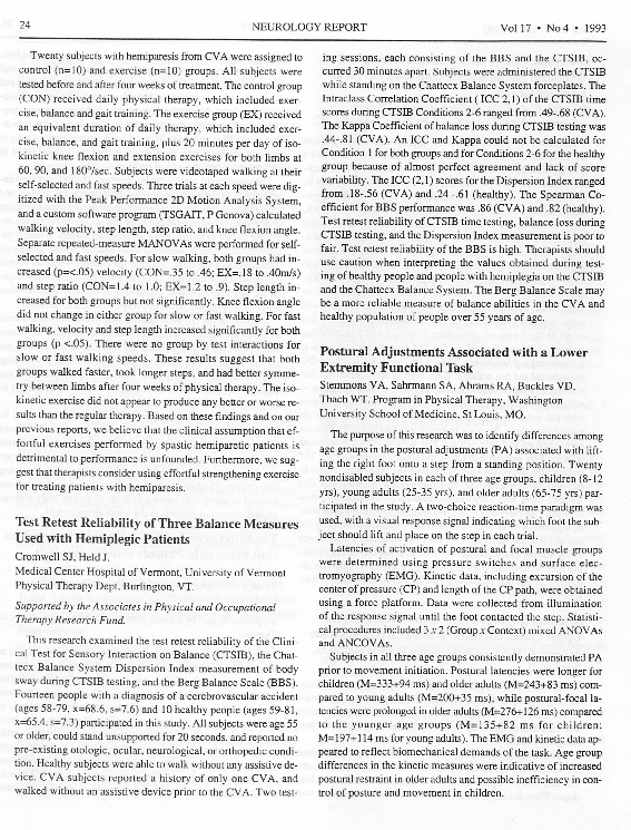 (PDF) Postural Adjustments Associated with a Lower Extremity Functional ...