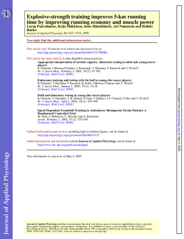 (PDF) time by improving running economy and muscle power Explosive ...