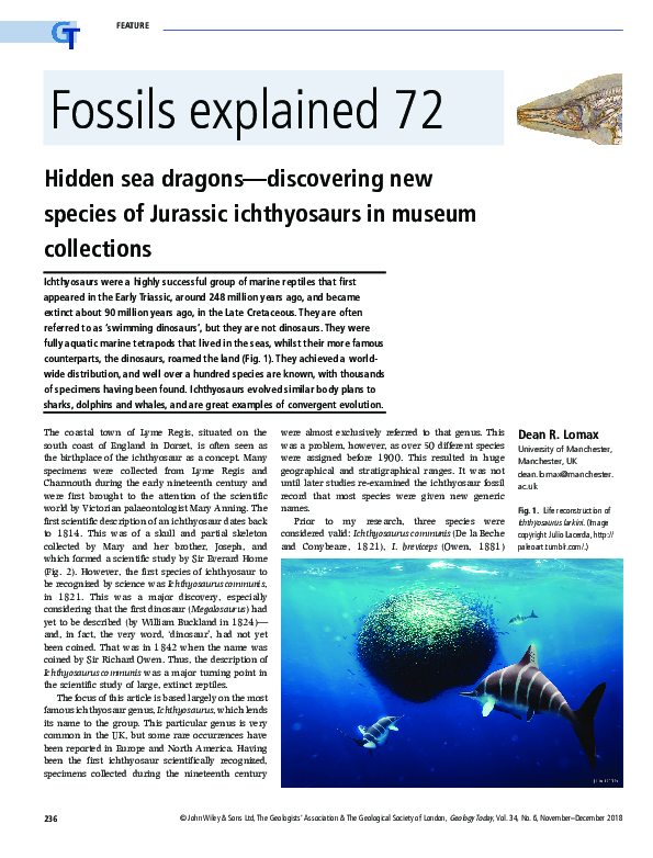 (PDF) Hidden sea dragons-discovering new species of Jurassic ...