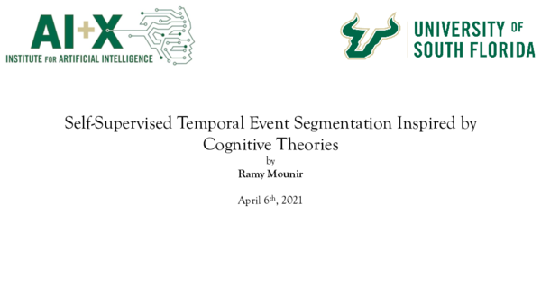 Pdf Self Supervised Temporal Event Segmentation Inspired By Cognitive
