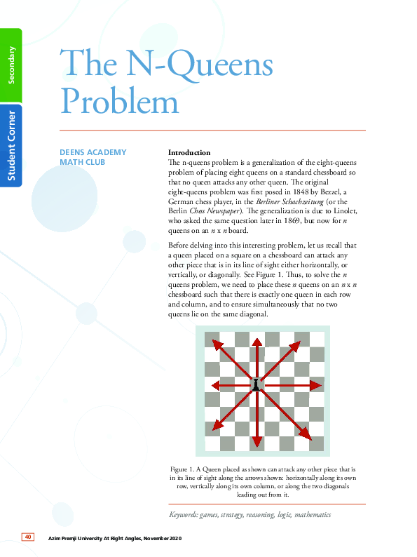 (PDF) The N-Queens Problem