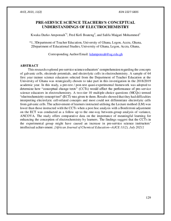 (PDF) Pre-service science teachers’s conceptual understandings of ...
