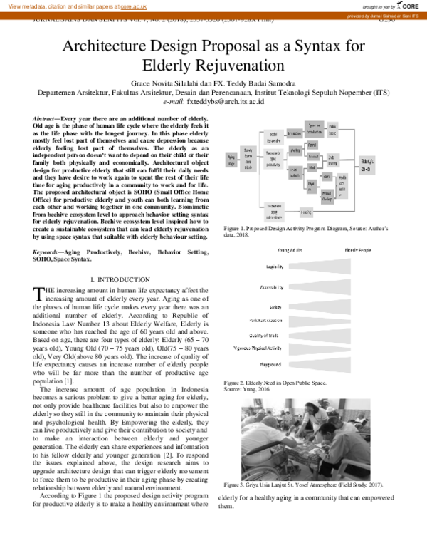 (PDF) Architecture Design Proposal as a Syntax for Elderly Rejuvenation