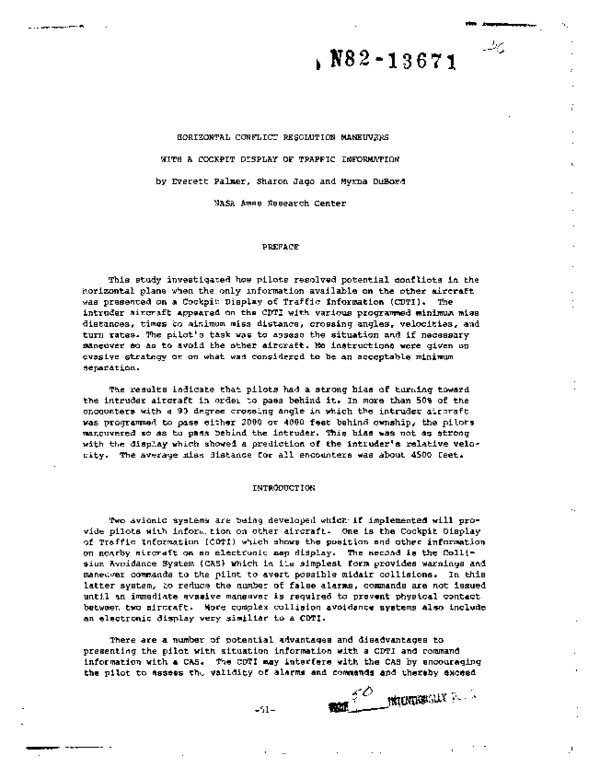 (PDF) Horizontal Conflict Resolution Maneuvers with a Cockpit Display ...