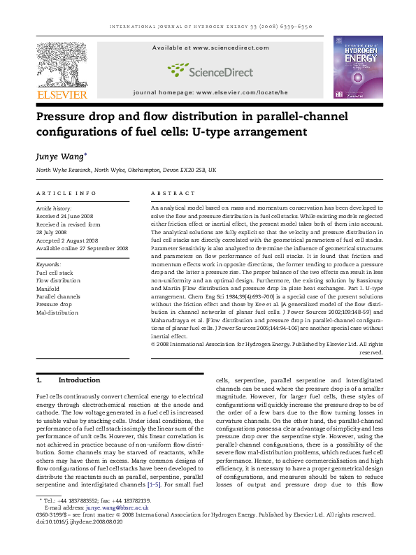 (PDF) Pressure drop and flow distribution in parallel-channel ...