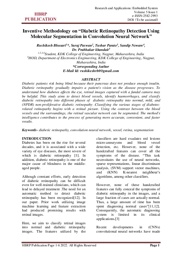 (PDF) Inventive Methodology on "Diabetic Retinopathy Detection Using Molecular Segmentation in ...