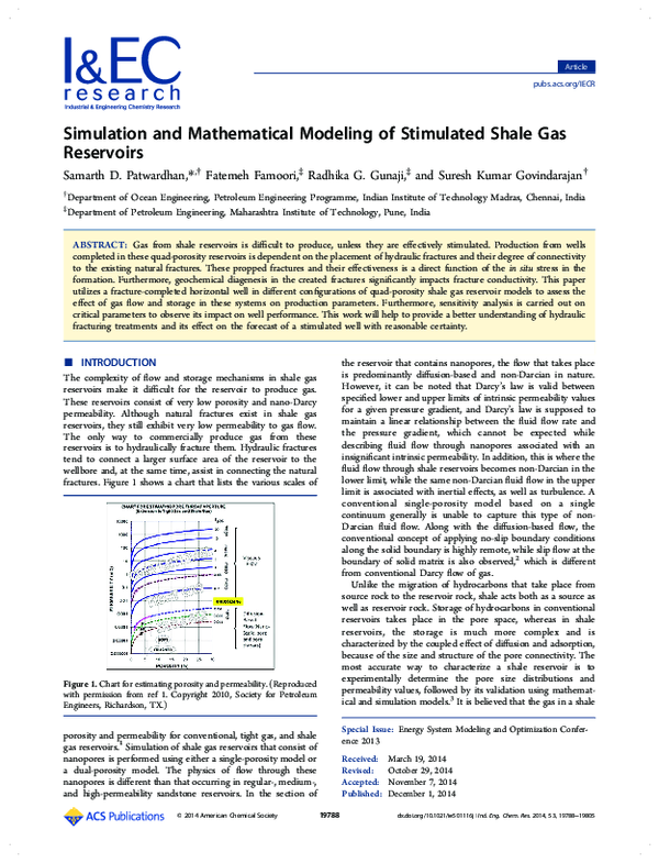 (PDF) Simulation and Mathematical Modeling of Stimulated Shale Gas ...