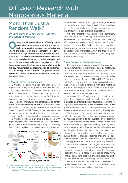 (PDF) Diffusion Research with Nanoporous Material