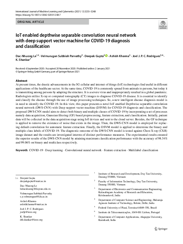 (PDF) IoT enabled depthwise separable convolution neural network with deep support vector ...