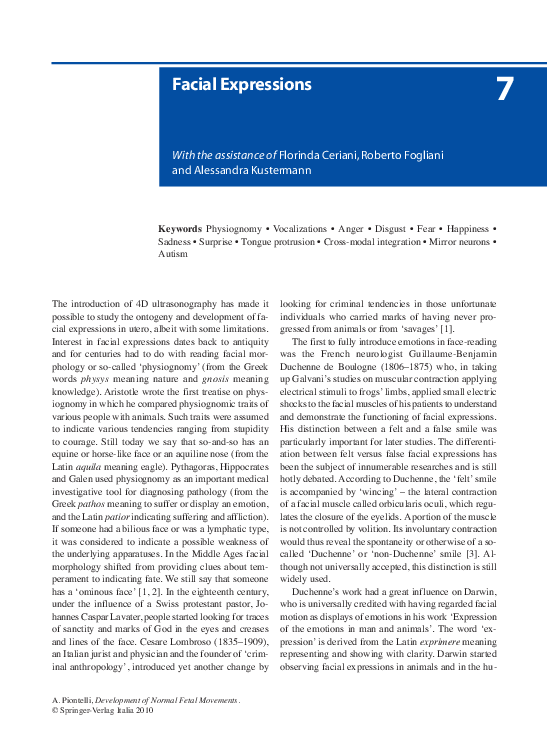 (PDF) Facial Expressions