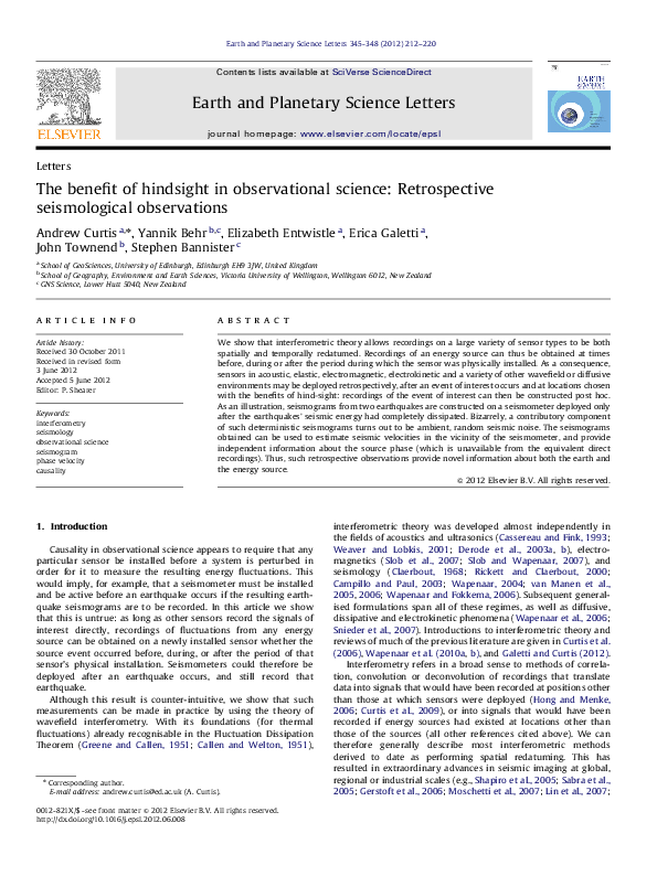 (PDF) The benefit of hindsight in observational science: Retrospective ...