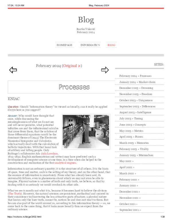 (PDF) Blog, Processes