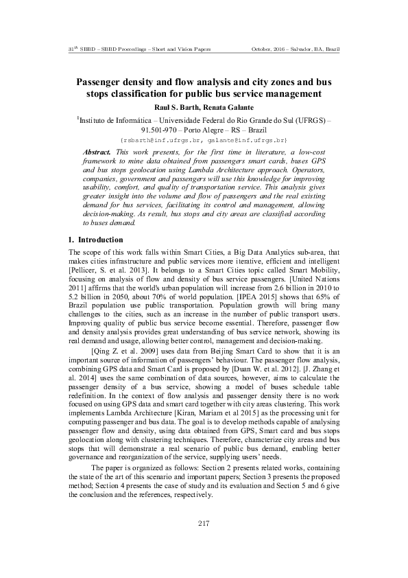 (PDF) Passenger density and flow analysis and city zones and bus stops classification for public ...